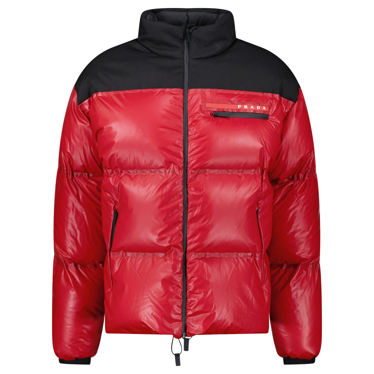 Prada Linea Rossa Re-Nylon Puffer Jacket Red | chancefashionco