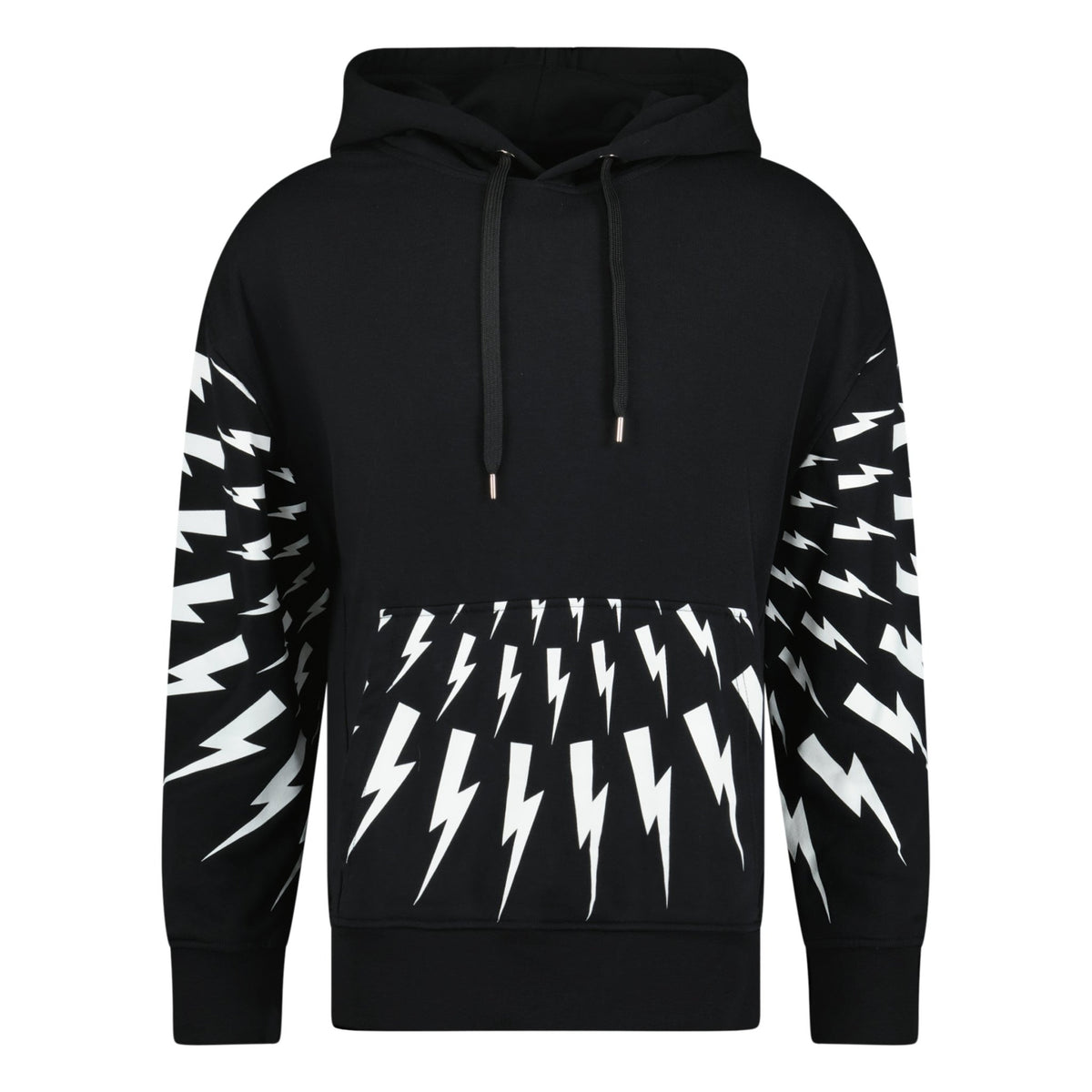 Neil Barrett Thunderbolt Hoodie Black & White | chancefashionco